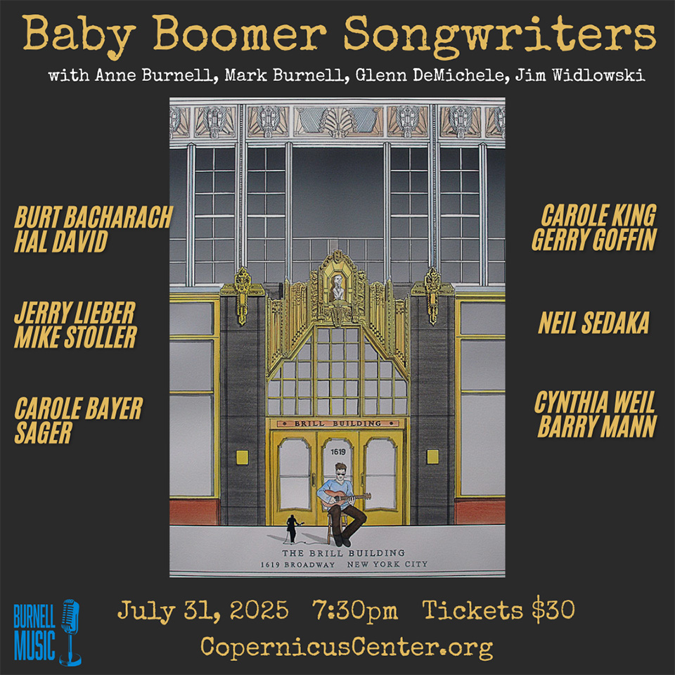 Anne Burnell & Mark Burnell The Baby Boomer Songwriters - Copernicus Center