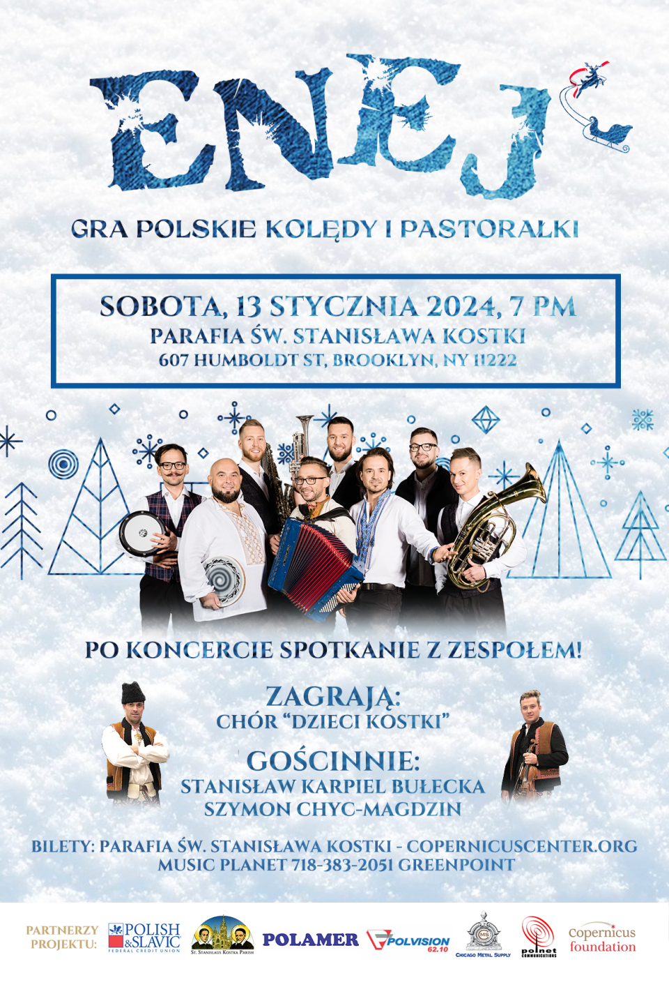 ENEJ Gra Polskie Kolędy i Pastorałki 2024 – NEW YORK - Copernicus Center