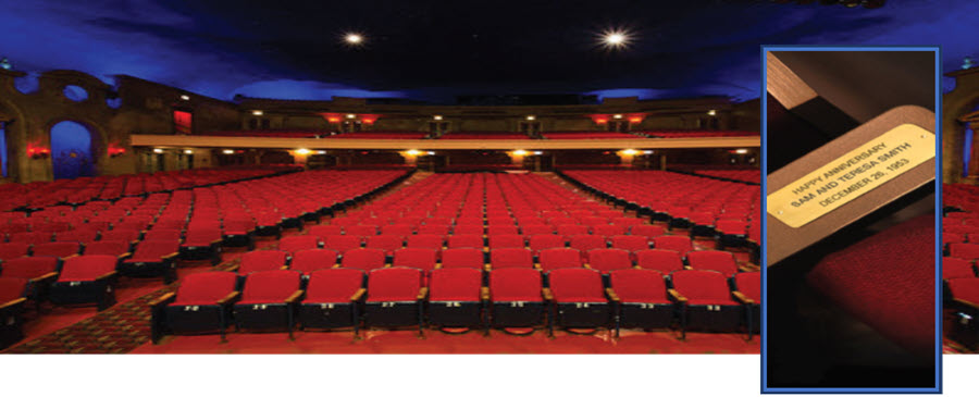 Legacy Seat Plaque - Historic Theater - Copernicus Center